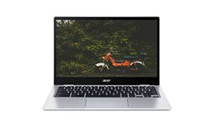 acer chromebook spin 513 13.3" fhd slim touch laptop, qualcomm snapdragon sc7180 64gb mmc 4gb ram