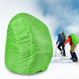 SUNGOOYUE Waterproof Camping Climbing Bag Cover, Polyester Outdoor Ultralight Backpack Cover with Hooded(Green)