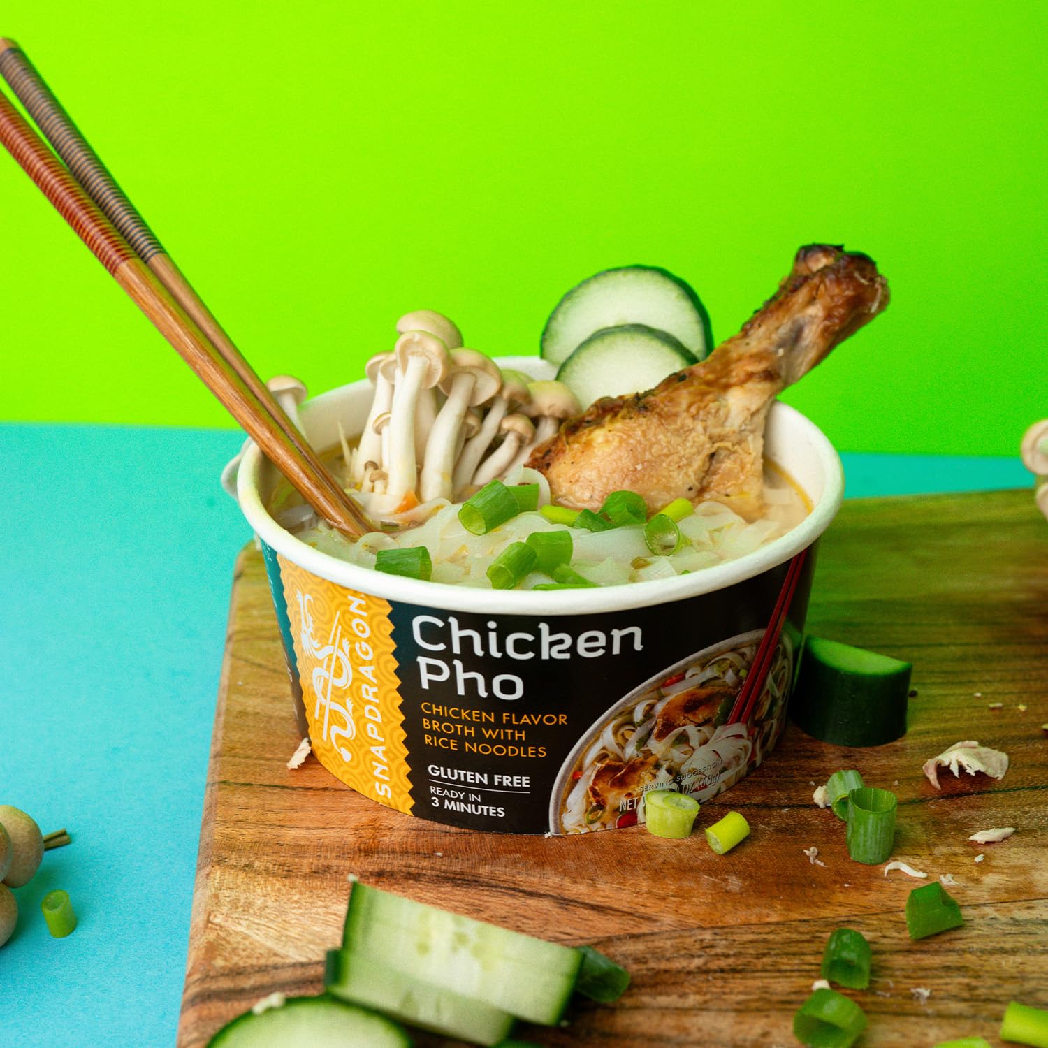 Snapdragon Chicken Pho Instant Noodle Bowls | 2.1 oz (6 Pack)