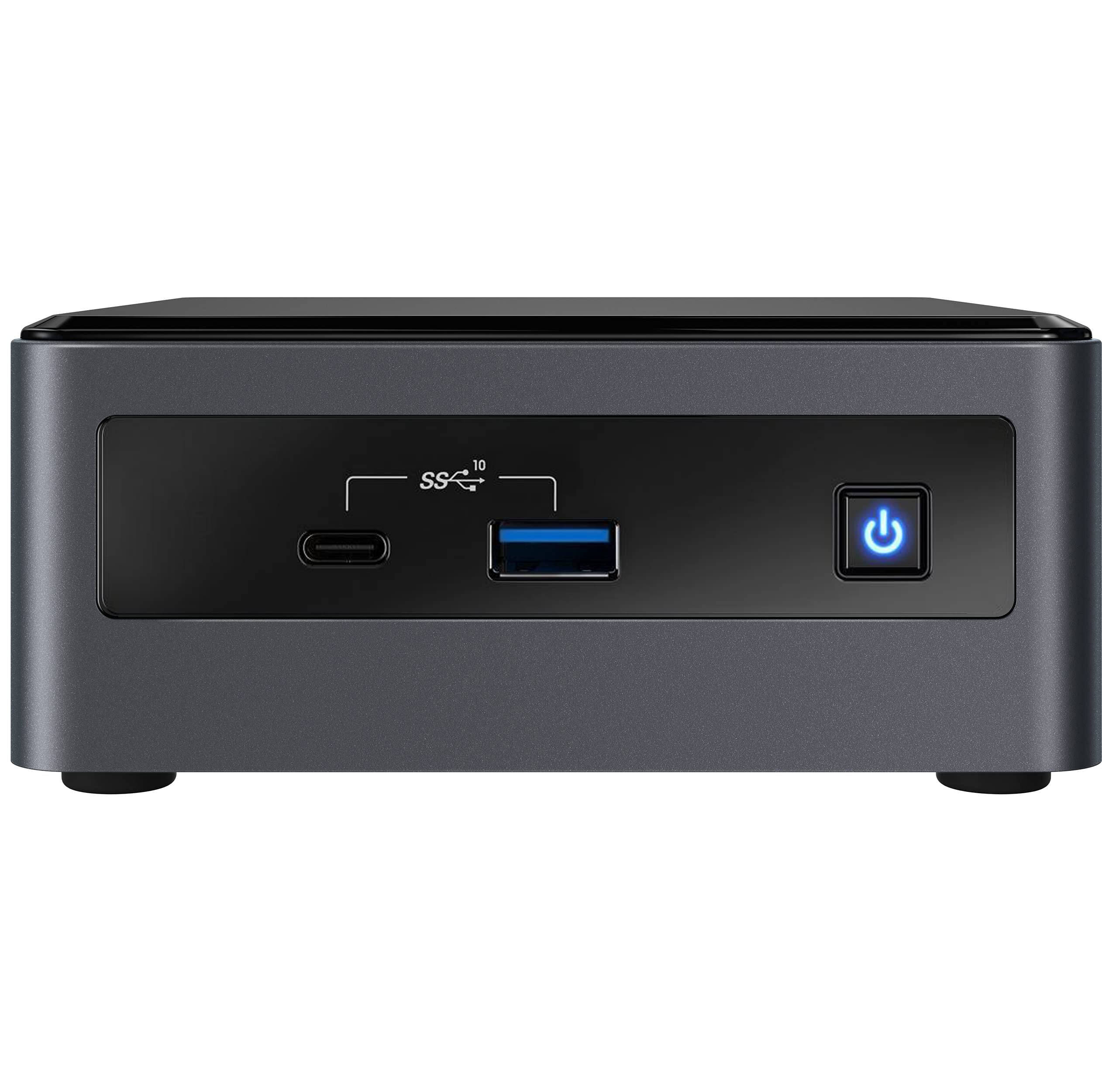 Intel NUC Kit Home & Business Mini Desktop Black i5-10210U 4-Core, 8GB RAM, 512GB SATA SSD, UHD, WiFi, Bluetooth, 1xHDMI, SD Card, Win 10 Pro with Hub