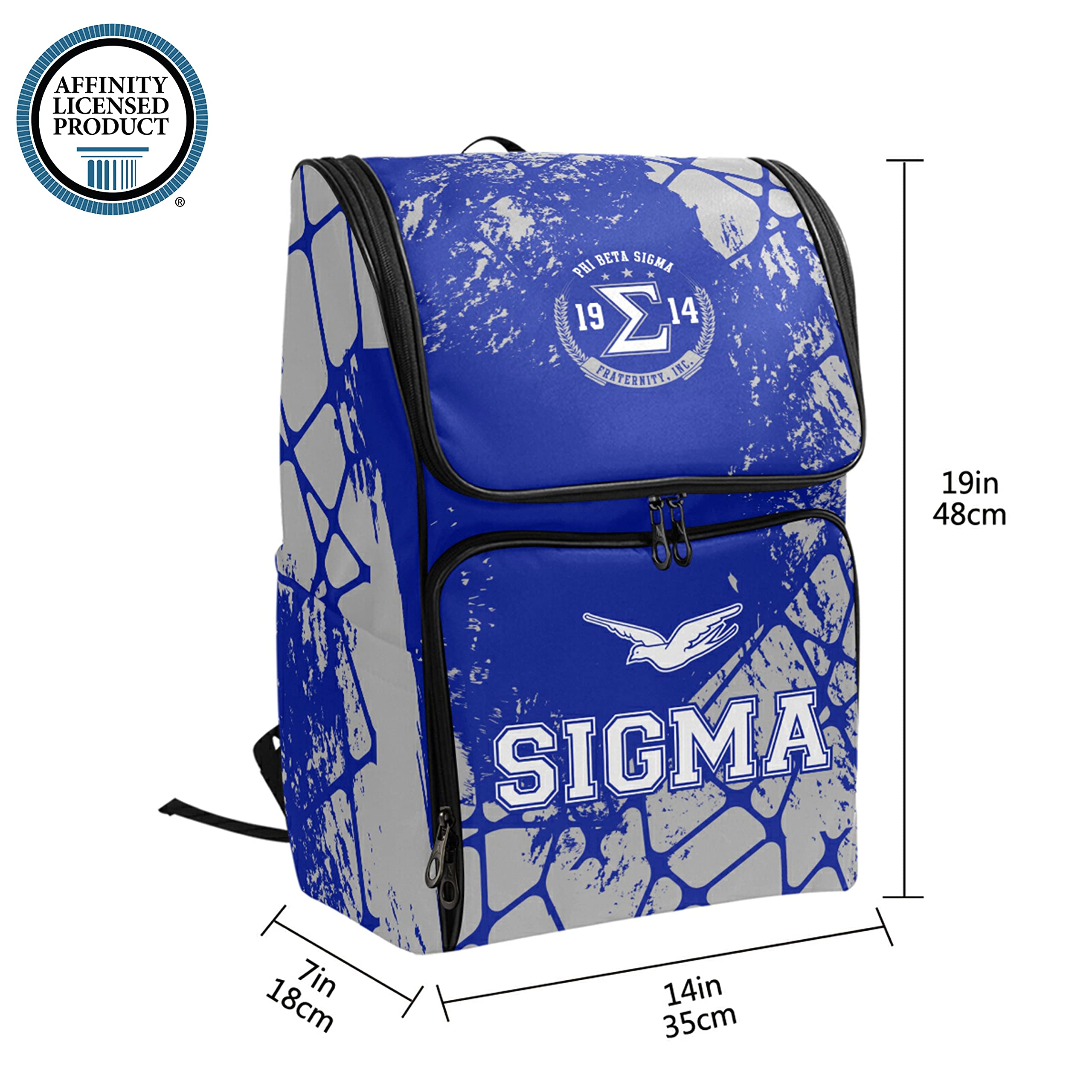 BBGreek Phi Beta Sigma Officially Licensed - Backpack - Sigma - Fraternity Paraphernalia