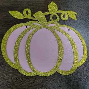 Gold&Pink Glitter A Little Pumpkin is On Her Way Banner and A Little Pumpkin is On Her Way Cake Topper, Little Pumpkin Baby Shower Banner for Little Pumpkin is On Her Way Baby Shower Decorations