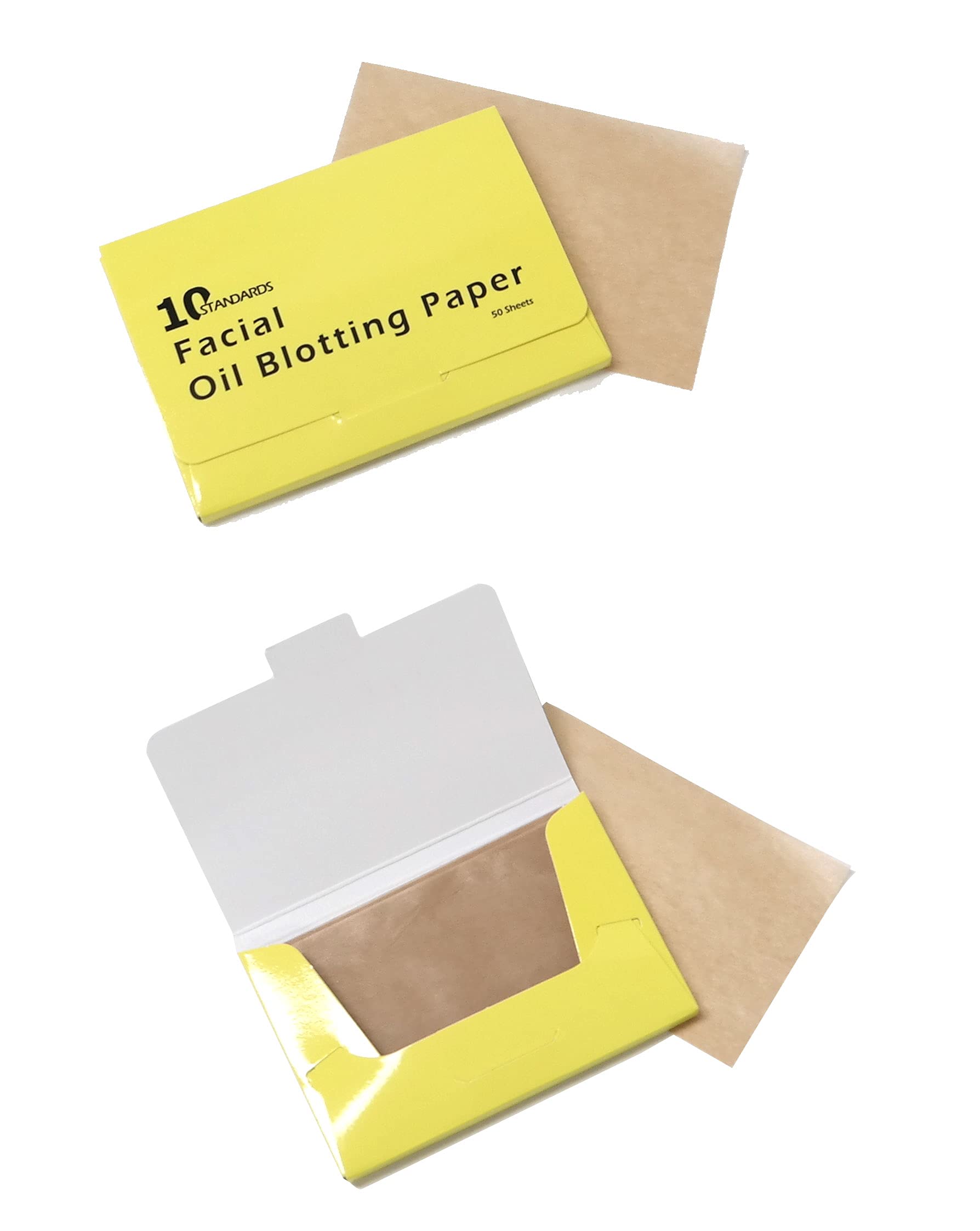 10 STANDARDS Natural Hemp Oil Control Paper, Blotting Paper , Absorbing Sheets for Oily Skin Care (size 3.5In x 2.4In) 50 Sheets x 6 (300 Sheets),Made in Korea, AJ12