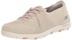 skechers women's on-the-go 2.0-knit boat shoe, natural, 9.5