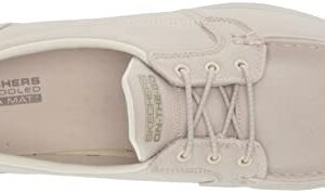 Skechers Women's ON-The-GO 2.0-Bungee Boat Shoe, Natural, 7.5