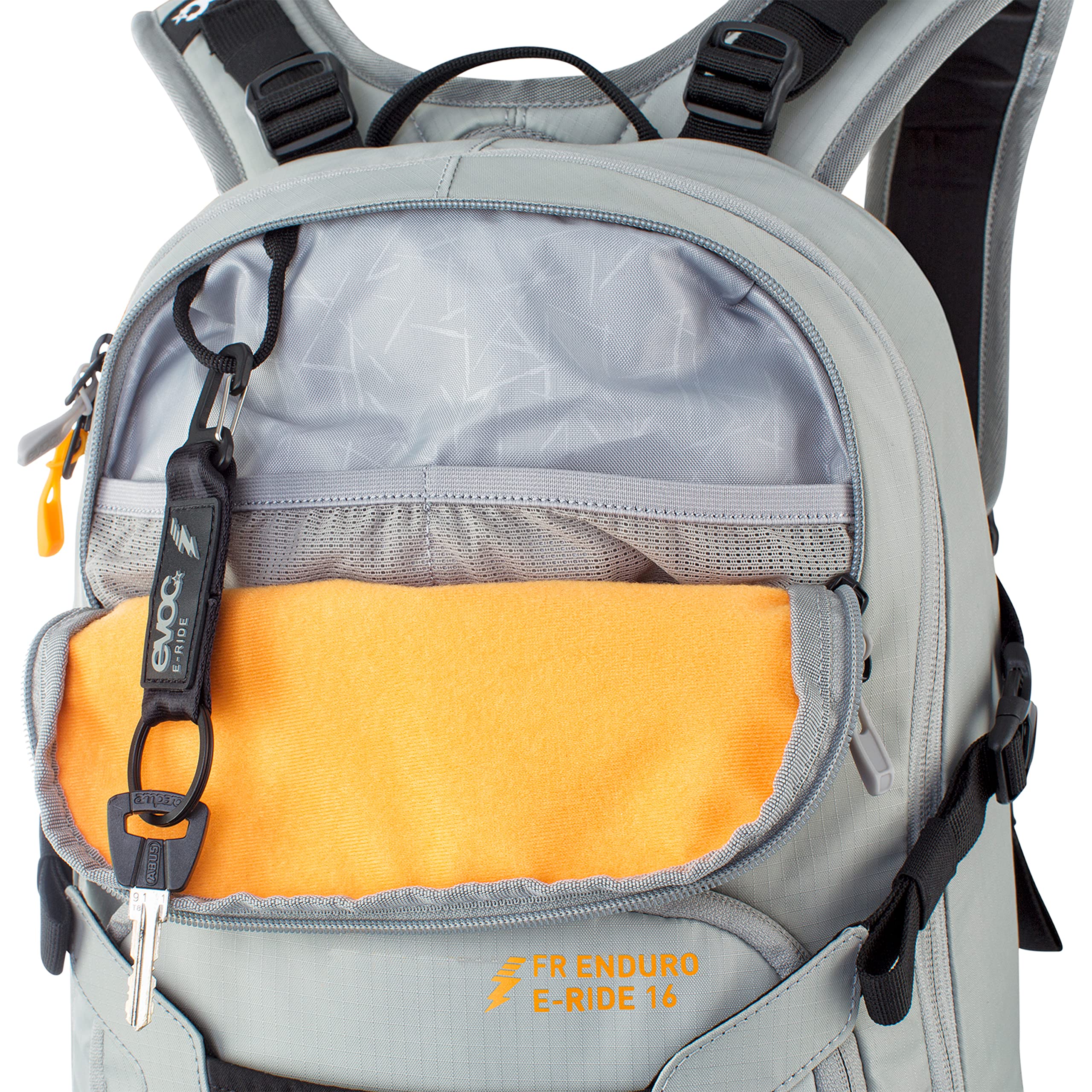 Evoc Fr Enduro E-Ride 16L Protector Backpack Stone/Bright Orange, M/L