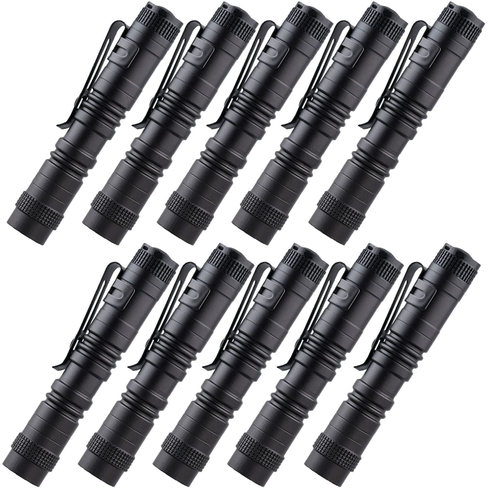 Beieverluck 10 Pack Small Mini LED Flashlight Handheld Pen Light Flashlight Tactical Pocket Torch PenLight with Clip Led Pen Flashlight for Camping Outdoor Emergency Inspection