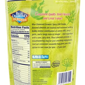 Blue Diamond Almonds, Spicy Dill Pickle, 16oz Bag