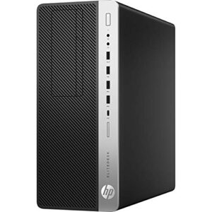 HP EliteDesk 800 G3 Tower Computer, Intel i7-6700, 32GB RAM, 512GB SSD, DisplayPort, DVD-RW, USB-Type-C, Wi-Fi, Bluetooth - Windows 10 Pro (Renewed)