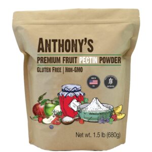 Anthony's Premium Fruit Pectin, 1.5 lb, Gluten Free, Non GMO, Vegan