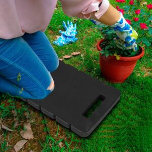 Gardening Kneeling Mat, Foldable Foam Knee Pad Thick Knee Cushion Pad for Gardening/Work/Baby Bath/Exercise 45cm*21cm(Black)