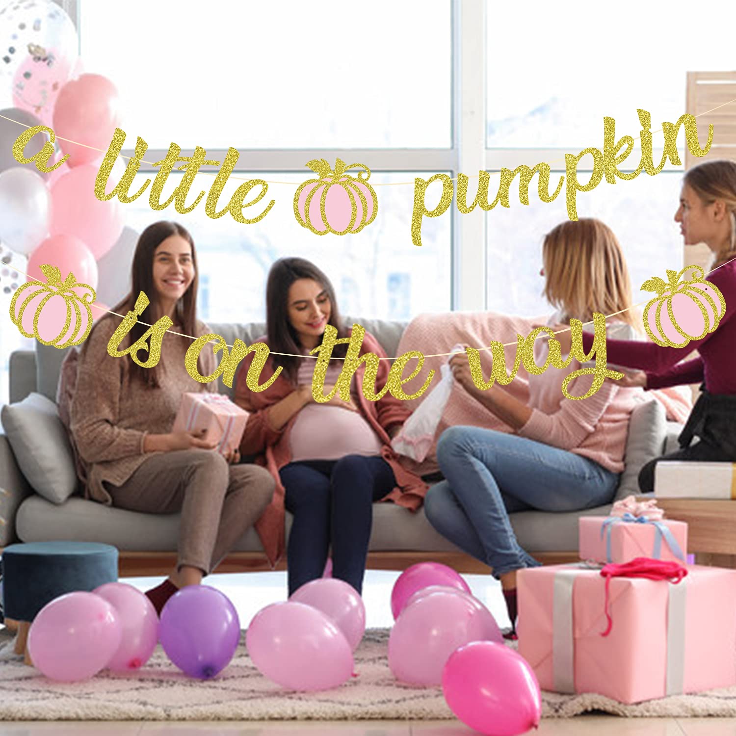 Little Pumpkin Baby Shower Decorations Girl a Little Pumpkin on The Way Banner A Little Pumpkin is On The Way Baby Shower Decorations Pumpkin Baby Shower Banner Lil Pumpkin Baby Shower Decorations