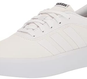 adidas Women's FUTUREVULC Skate Shoe, White/White/Black, 9