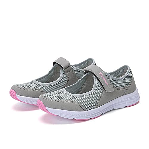 AOIROE Fashion Women Mesh Sandals Shoes Lightweight Quick Dry Anti Slip Fitness Running Sneakers Comfortable Sport Shoes