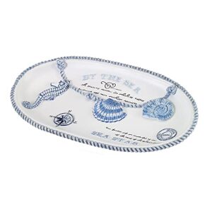 avanti linens - vanity tray, countertop accessories, sea inspired home decor (island view collection)