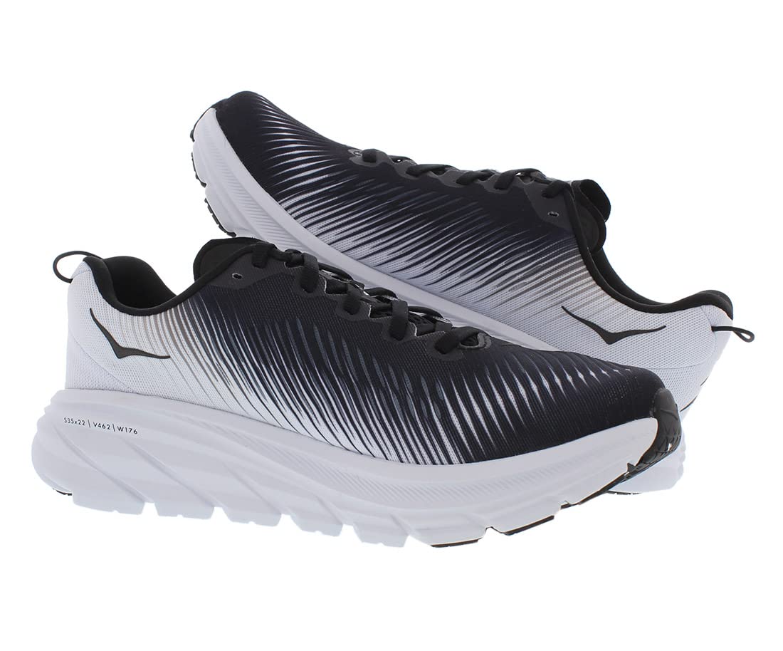 HOKA ONE ONE Rincon 3 Womens Shoes Size 9, Color: Black/White