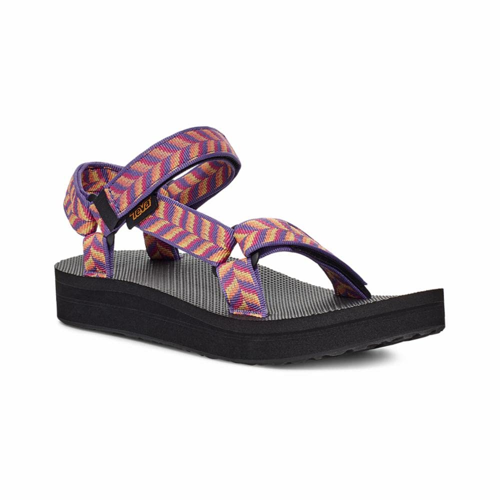 Teva Women's Midform Universal Sandal, Retro Geometric Imperial Palace, 7