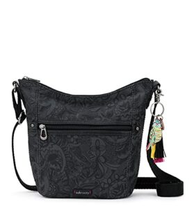 sakroots womens eco-twill eco twill sequoia small crossbody, black spirit desert, one size us