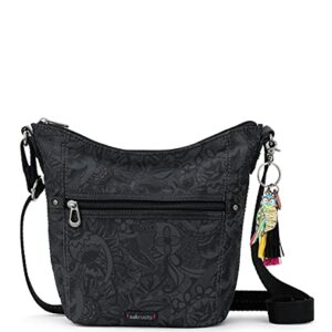 Sakroots womens Eco-twill Eco Twill Sequoia Small Crossbody, Black Spirit Desert, One Size US