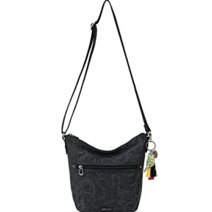 Sakroots womens Eco-twill Eco Twill Sequoia Small Crossbody, Black Spirit Desert, One Size US