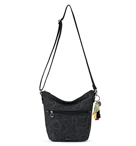 Sakroots womens Eco-twill Eco Twill Sequoia Small Crossbody, Black Spirit Desert, One Size US