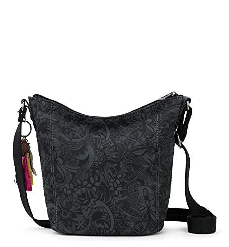 Sakroots womens Eco-twill Eco Twill Sequoia Small Crossbody, Black Spirit Desert, One Size US