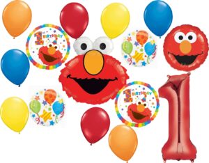 elmo 1st birthday party supplies balloon bouquet decorations