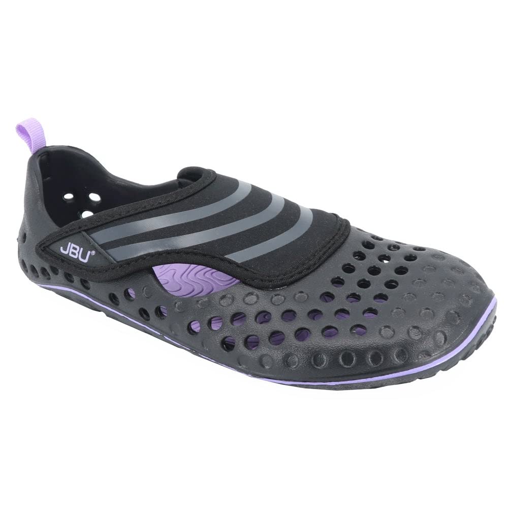 JBU by Jambu Women's Waterfall Water Ready Shoe, Black/Lavender, 6