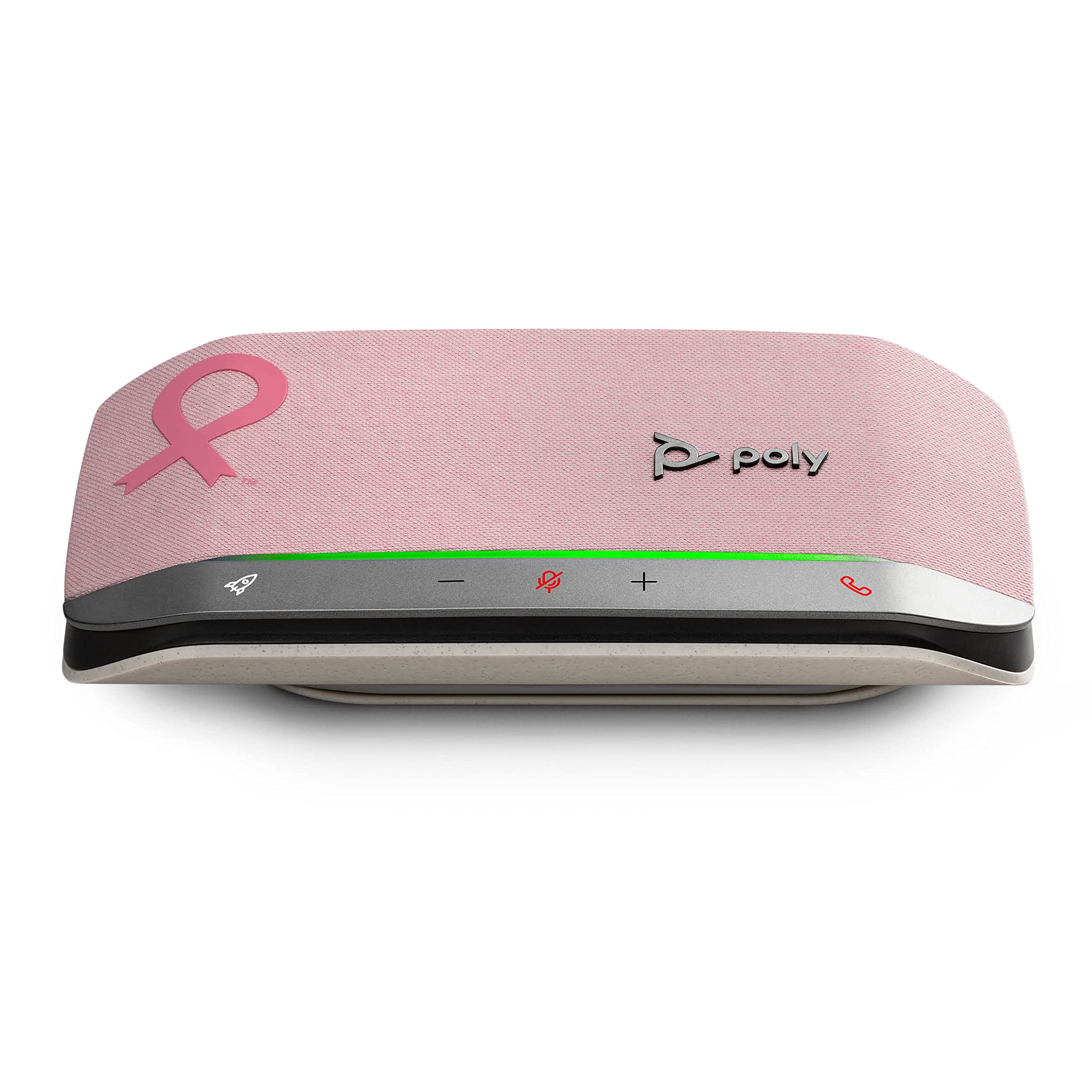 Poly – Sync 20 USB-A Pink Personal Bluetooth Smart Speakerphone (Plantronics) - Connect to Cell Phone via Bluetooth, PC/Mac via Included USB-A Cable - Works with Teams, Zoom (Certified) & More