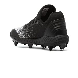 boombah women's raptor fragment molded cleats black/white - size 8.5