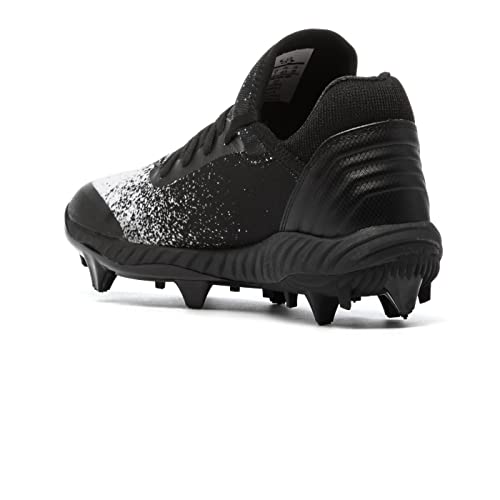 Boombah Women's Raptor Fragment Molded Cleats Black/White - Size 8.5