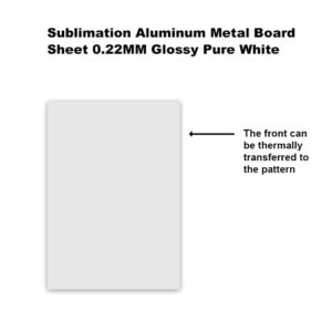 MR.R 10 Pieces 8x12 inch Sublimation Blanks Aluminum Metal Board Matte Pure White Photo Blanks Aluminum Sheet Sign Blanks Aluminum Plate for Sublimation Heat Transfer Printing,0.22 mm Thickness