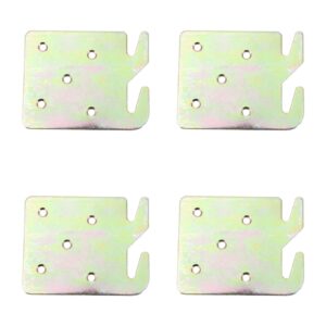 tehaux 4pcs bed accessories wood bed rail bracket bed rail hooks plates beds frame