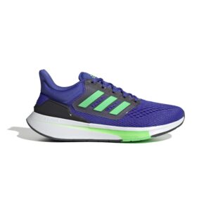 adidas EQ21 Unisex Running Shoes - Ultimate Comfort, Breathable Upper, Lightweight Cushioning for Enhanced Performance (Royal Blue/Green, US Footwear Size System, Adult, Men, Numeric, Medium, 10.5)