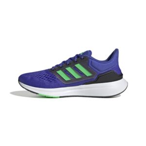 adidas EQ21 Unisex Running Shoes - Ultimate Comfort, Breathable Upper, Lightweight Cushioning for Enhanced Performance (Royal Blue/Green, US Footwear Size System, Adult, Men, Numeric, Medium, 10.5)