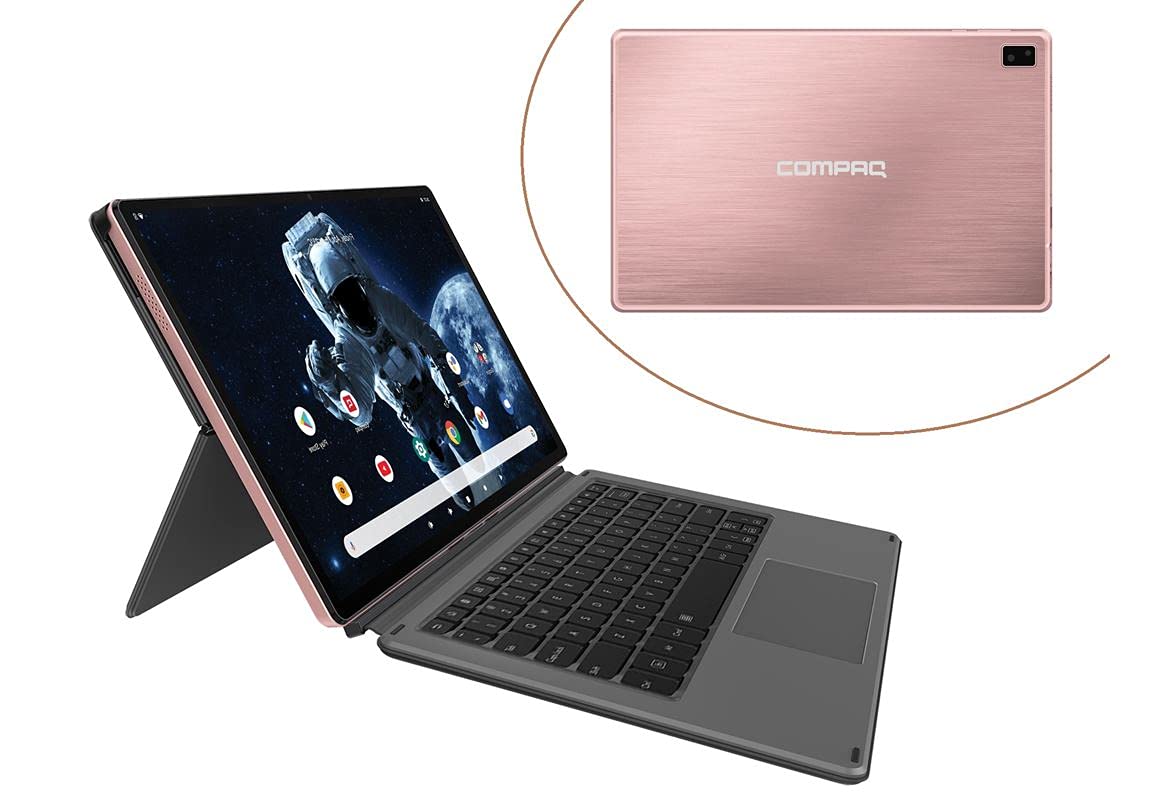 COMPAQ 11.6" 2 in 1 Android 11 Tablet 64GB Storage, 4GB RAM (Rose Gold)