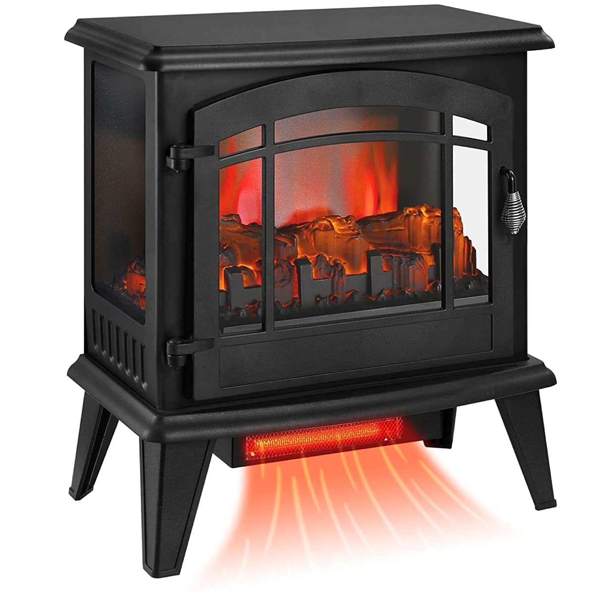 Imcneal Electric Fireplace, 2300" Freestanding Fireplace Heater with 3D Realistic Flame and Remote Control, Indoor Electric Stove Heater, CSA Certified Overheating Safety Protection, 14000000W---10set