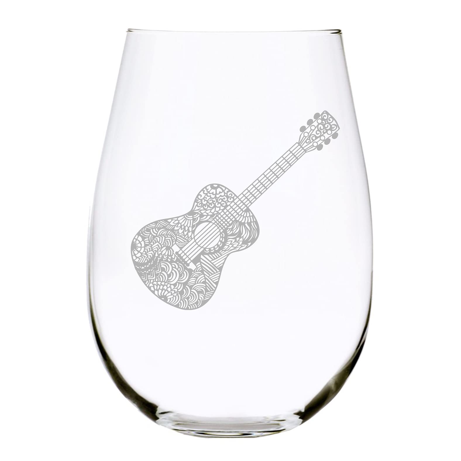 Guitar stemless wine glass (G1)