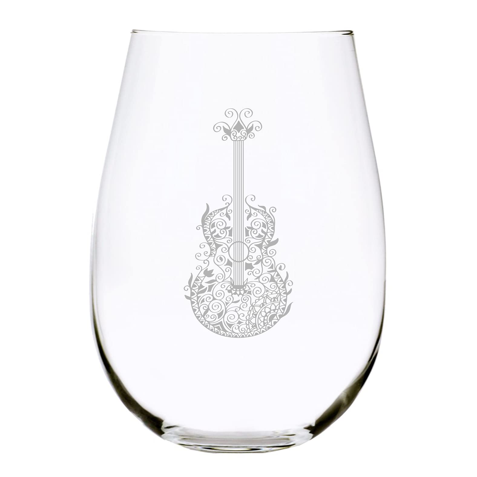 Guitar stemless wine glass (G2)