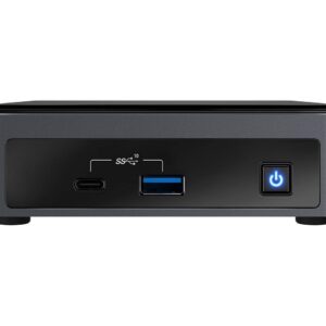 NUC NUC10i7-2021 Home & Business Mini Desktop Black (Intel i7-10710U 6-Core, Integrated Graphics, WiFi, Bluetooth, 1xHDMI, SD Card,) with Hub 119035-M2PCIEH (Barebone)