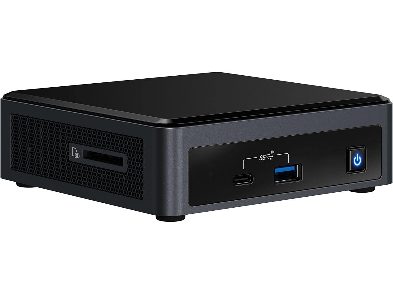 NUC NUC10i7-2021 Home & Business Mini Desktop Black (Intel i7-10710U 6-Core, Integrated Graphics, WiFi, Bluetooth, 1xHDMI, SD Card,) with Hub 119035-M2PCIEH (Barebone)