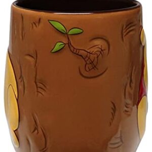 Disney Parks Exclusive - Ceramic Coffee Mug - Winnie the Pooh Sculpted with Honey Stick Stirrer, 25 ounces