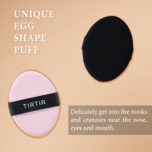 TIRTIR Mask Fit All Cover Pink Cushion Foundation | High Coverage, Semi-Matte Finish, Lightweight, Flawless, Corrects Redness, Korean Cushion, Pack of 1 (0.63 oz.), 21N Ivory