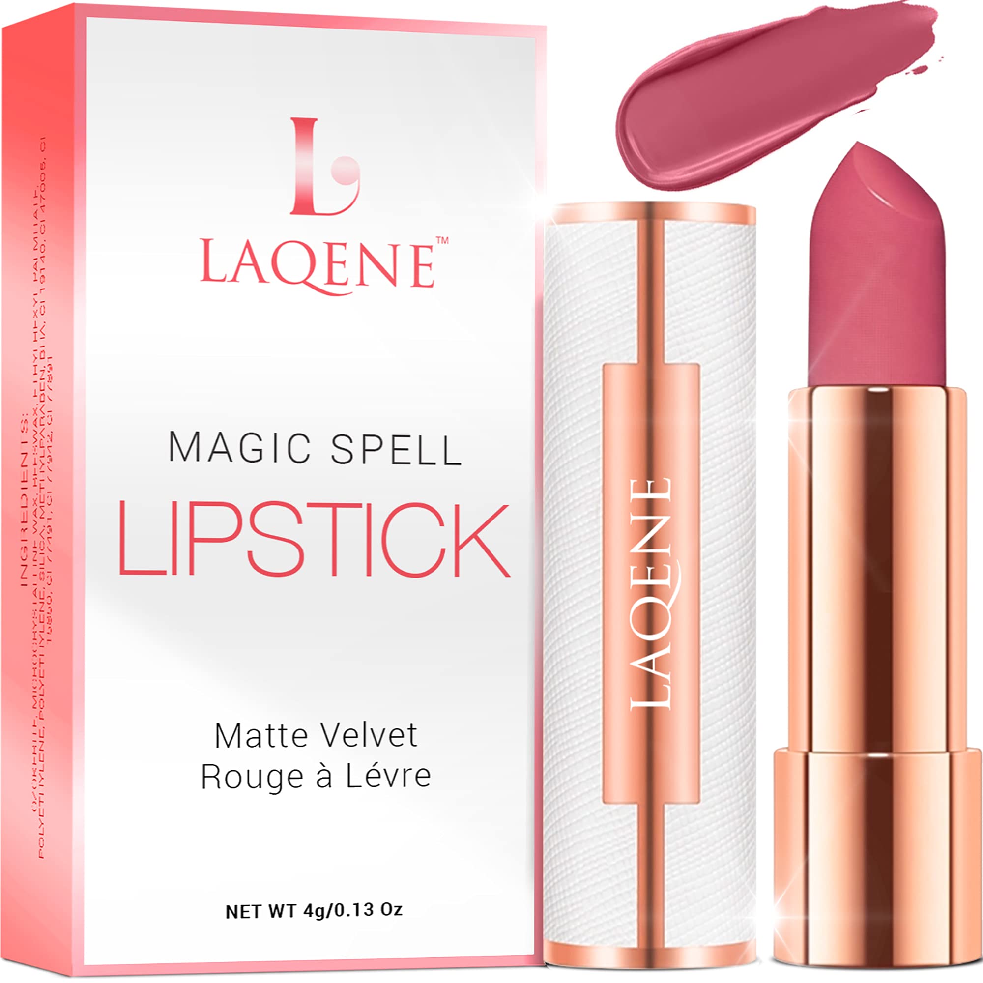 LAQENE Luxury Line: Kissproof Rouge Lipstick - Show-Stopping: Looks Gorgeous on You - Silky Comfortable & Smooth - Richly Pigmented, Unique Color, Hydrating - Creamy Texture