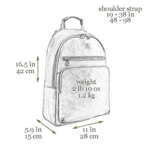 Time Resistance Leather Backpack Vintage Rucksack Purse for Laptop