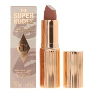 charlotte tilbury super nudes matte revolution nude peach lipstick in catwalking