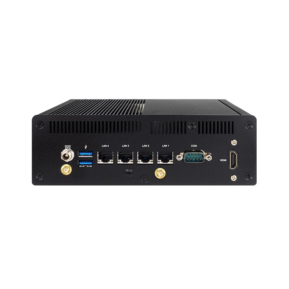 JETWAY HBFDF731T2-3965-B FANLESS Mini PC W/Intel KABY Lake-U CELERON 3965U, Quad Intel LAN, TPM 2.0