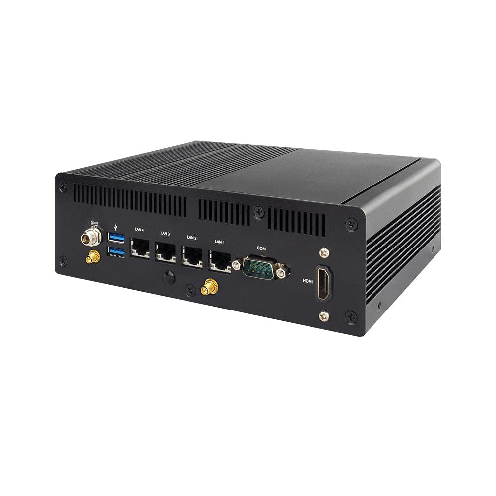 JETWAY HBFDF731T2-3965-B FANLESS Mini PC W/Intel KABY Lake-U CELERON 3965U, Quad Intel LAN, TPM 2.0