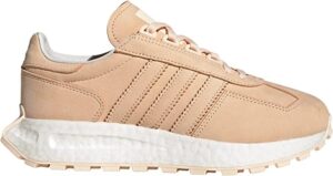 adidas originals womens retropy e5 dash grey/white/semi impact orange 7.5