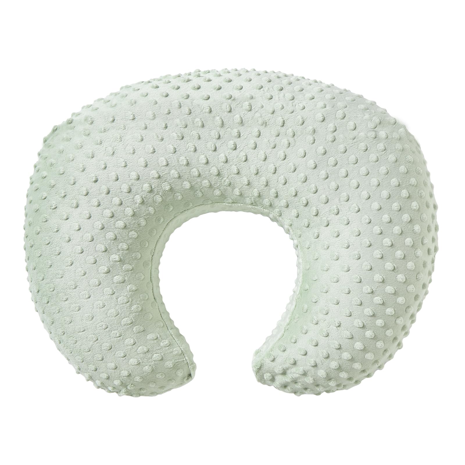 Nursing Pillow Cover, Minky Breastfeeding Pillow Slipcover Snugly Fits for Nursing Pillow for Baby Boys and Girls, Premium Quality Microfiber, Ultra Soft Comfortable (Green)